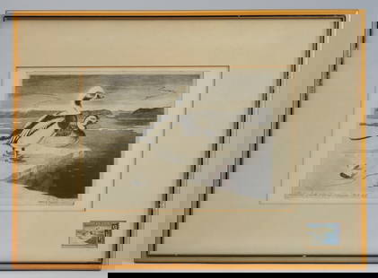 Roland Clark Duck Stamp Design Signed Etching Auction