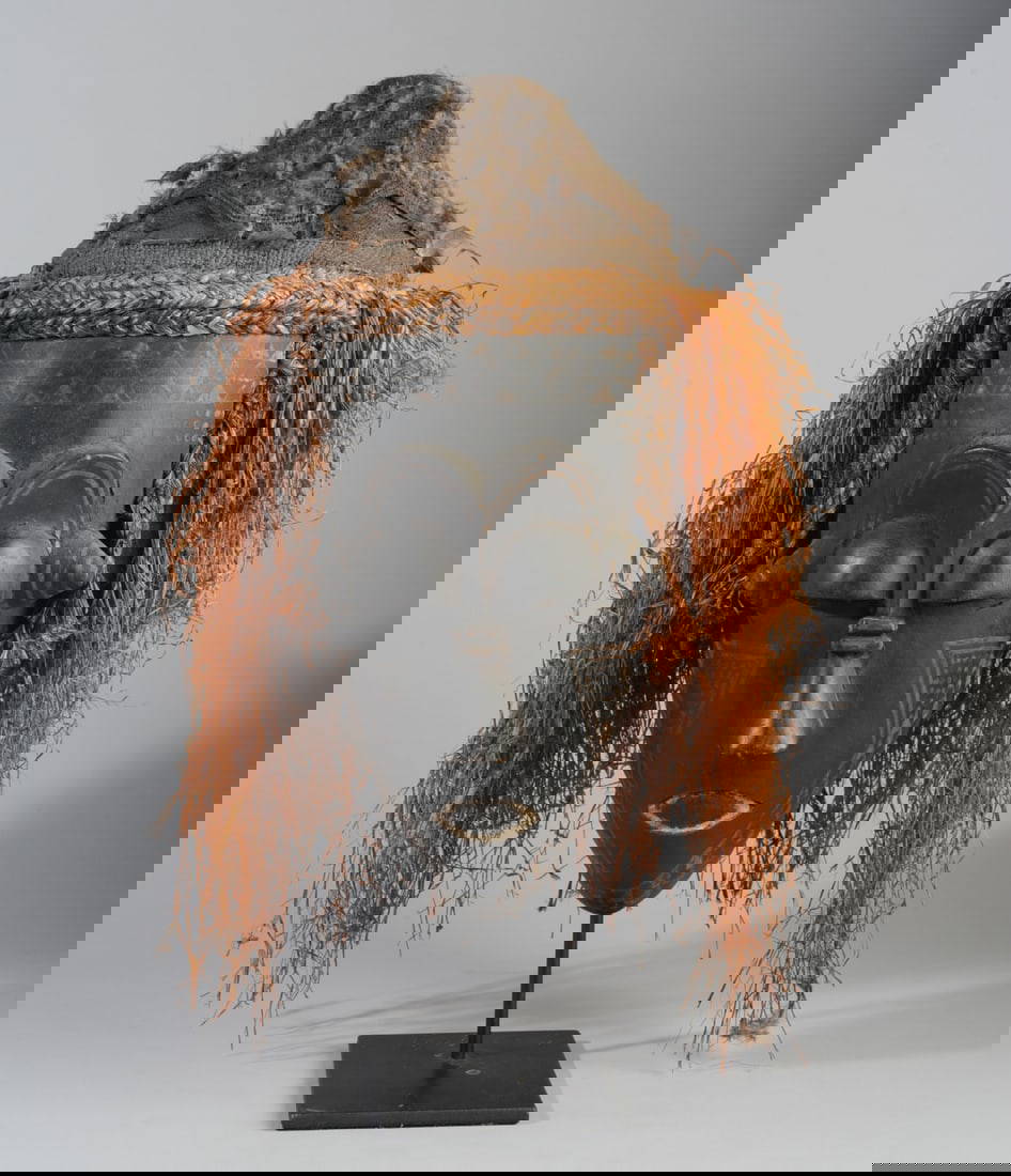 Lele Mask & Headdress, Congo Auction