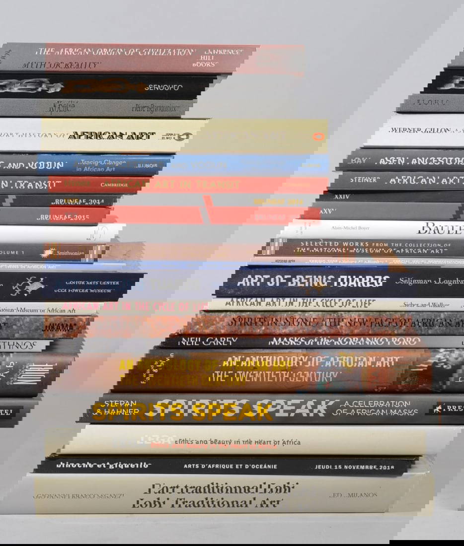 20 Pcs. Books / Booklets, African Art Etc. Auction