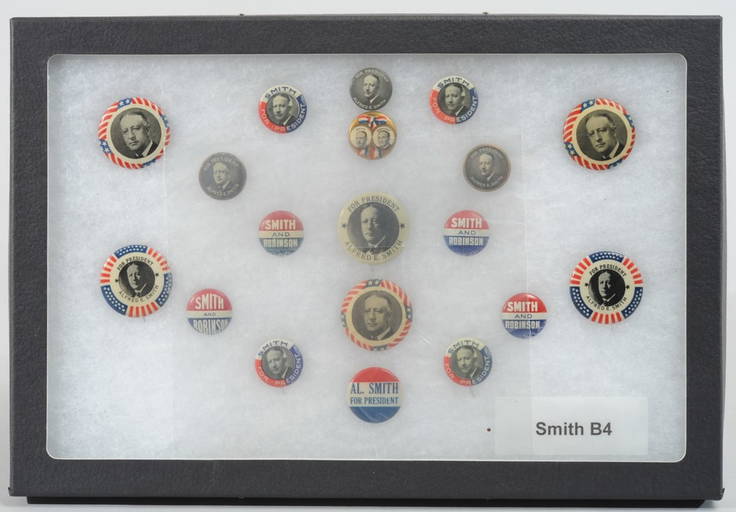 Alfred Smith Presidential Campaign Buttons / Pins
