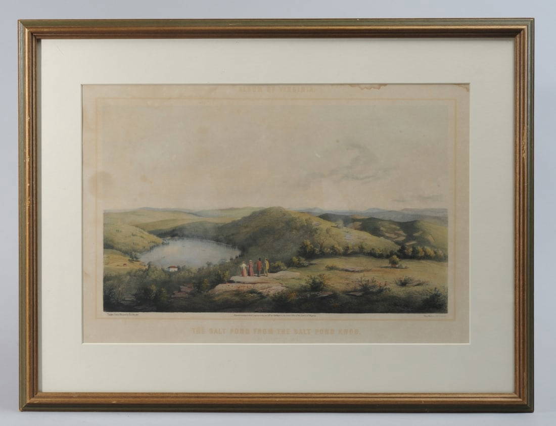 Edward Beyer Lithograph From Album Of Virginia Auction
