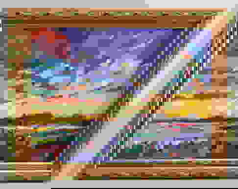 Oil Painting Landscape By J. David Utterback Auction