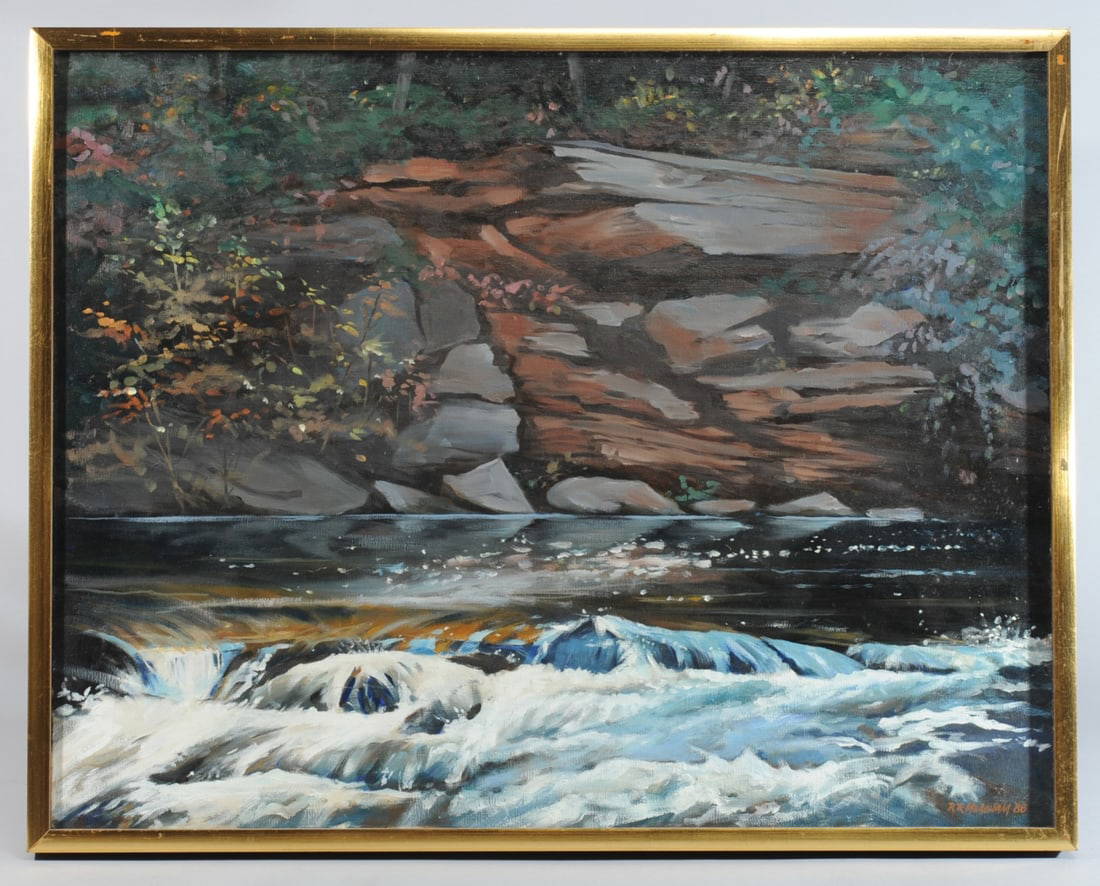 Robert Rhodes Meacham (1930 - 2015) Oil On Canvas Auction