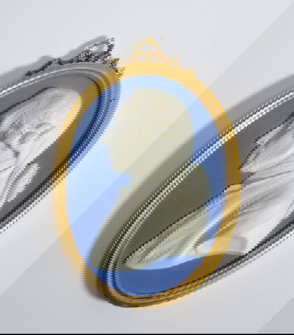 Wedgwood Blue Jasper Portrait Plaque Auction