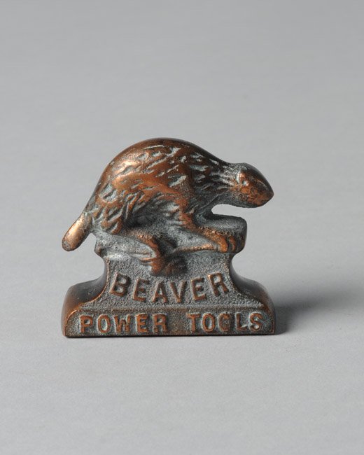 Cast Iron Foundry Paperweight Beaver Power Tools