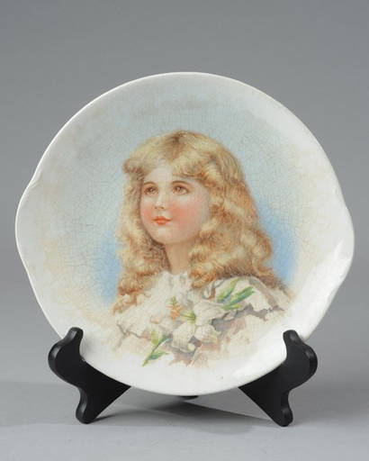 Ostrow China Virginia Plate Of Young Girl