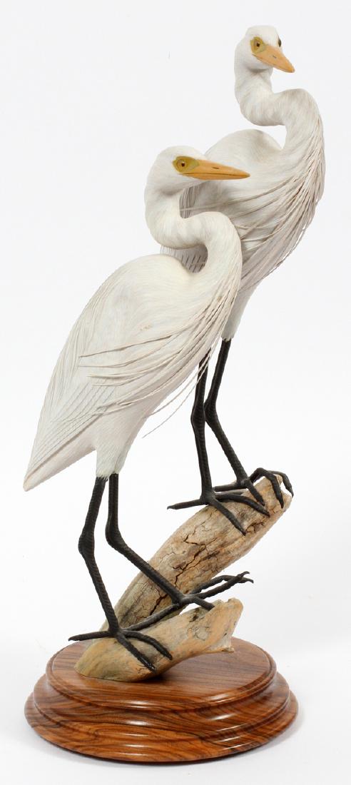Dan Williams Carved Wood Bird Sculpture