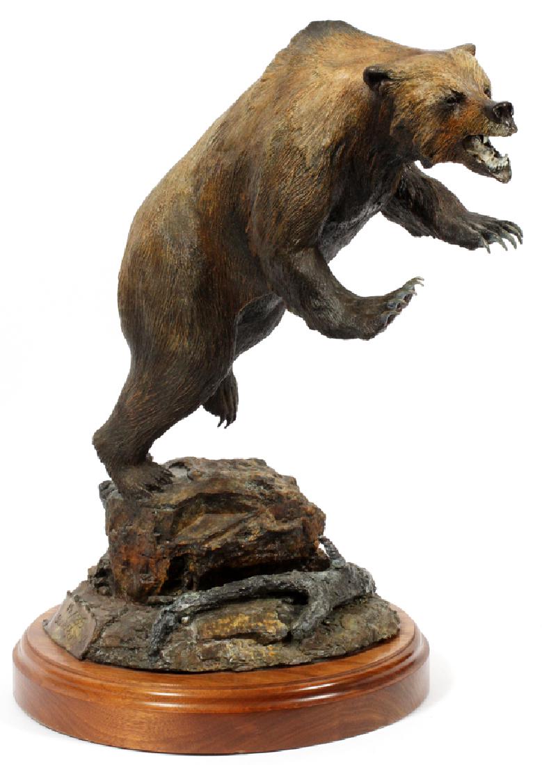 STEVEN FAIR PATINATED BRONZE SCULPTURE 1992
