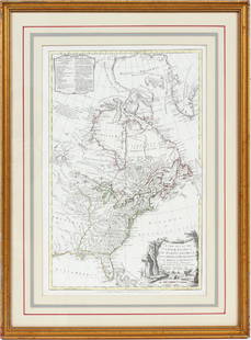 Samuel Dunn, Map Of The British Empire In North America, Engraving