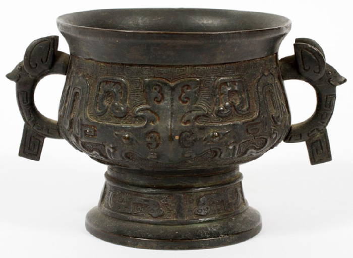 Chinese Bronze Ritual Food Vessel