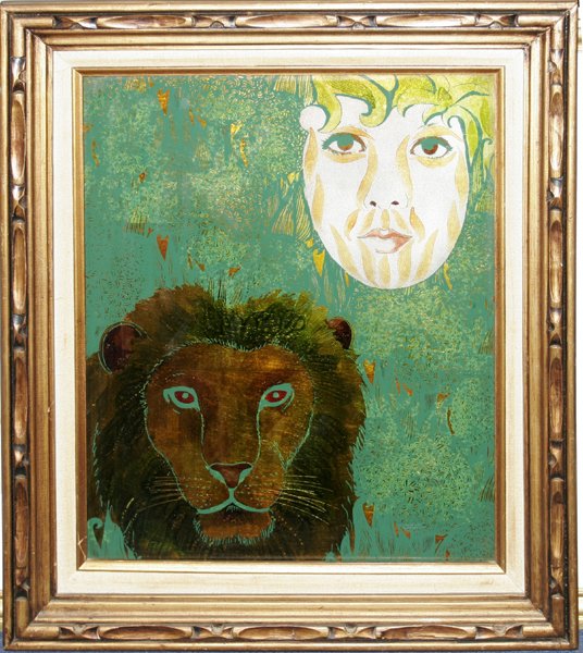 092365: COUNT ANGELO AGAZZI ITALY REVERSE PAINTING