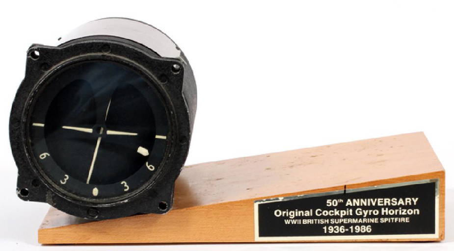 Wwii British Spitfire Gyro Horizon Instrument C1940