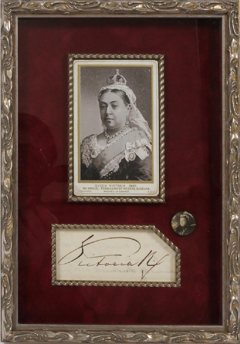 QUEEN VICTORIA AUTOGRAPH C. 1890 - Dec 15, 2017 | DuMouchelles in MI