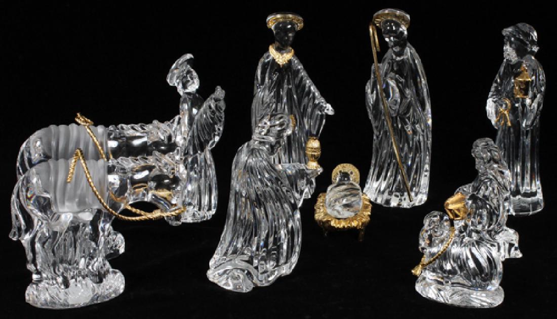 GORHAM CUT CRYSTAL NATIVITY SET 10 PCS