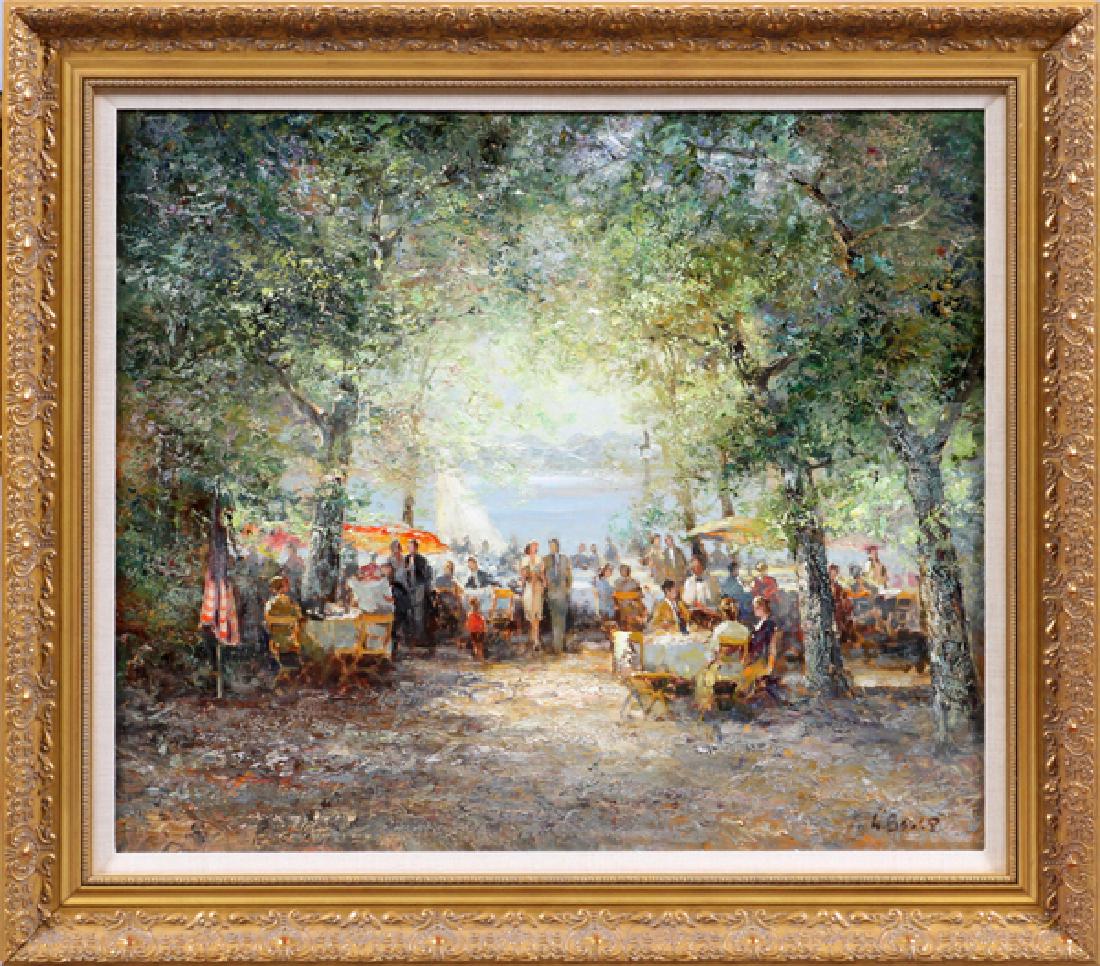 Willi Bauer Impressionist Style Oil On Canvas