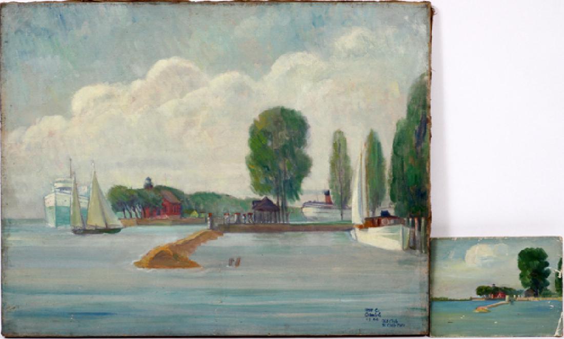 ROY GAMBLE OIL ON CANVAS 1924