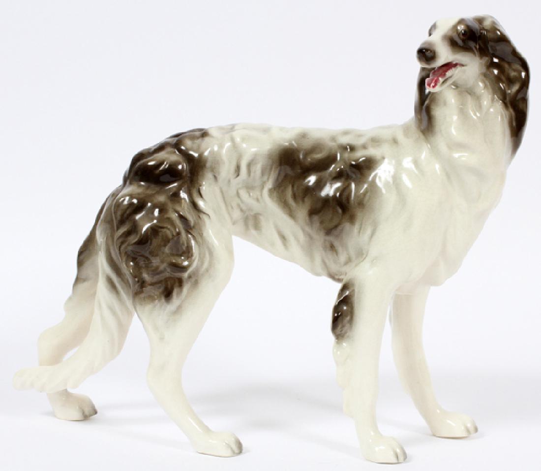 Goldscheider Porcelain Wolfhound Figurine