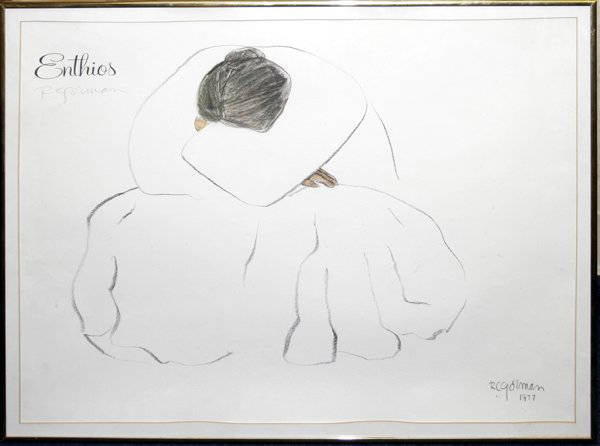 R. C. Gorman Print, 1977 18"x24" "enthios"