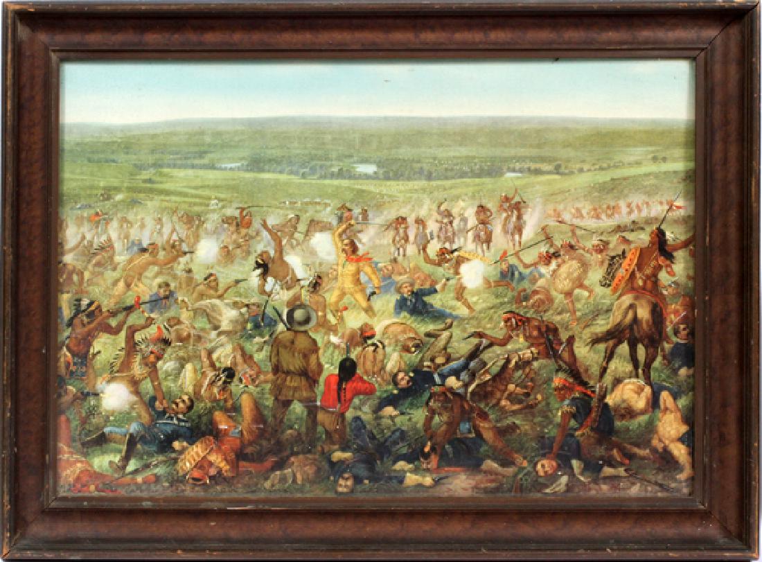 COLOR PRINT CUSTER'S LAST STAND