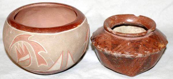 Native American Indian Pottery Pots
