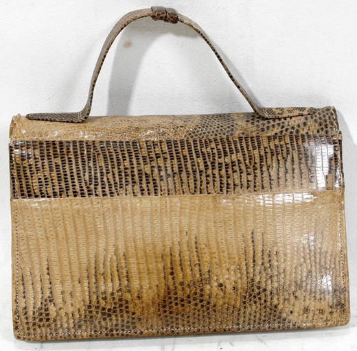 Leather & Snake Skin Wallet W/strap