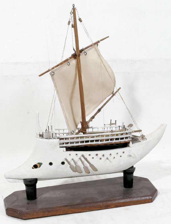 040494: CARVED WOOD 'GREEK GALLEY' MODEL SHIP - Apr 13, 2007 ...