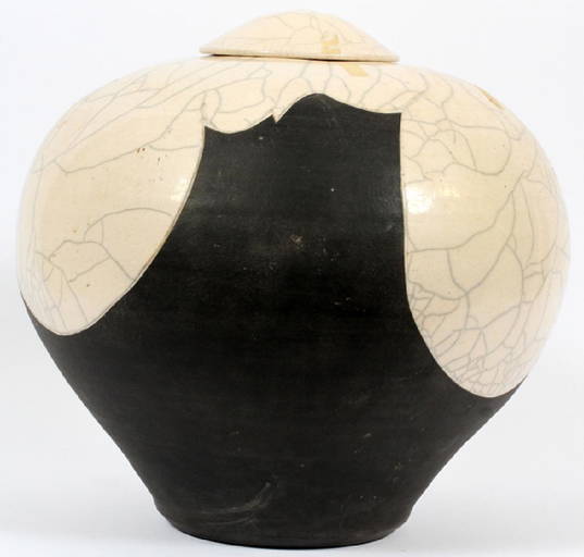 Kerry Gonzalez, Raku Pottery Covered Jar