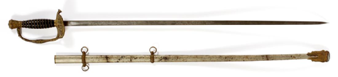 American Civil War Era Sword, C. 1860, L 37"