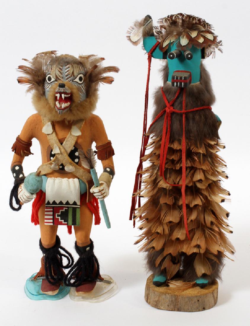 NATIVE AMERICAN, KACHINA FIGURES, 2 PCS.