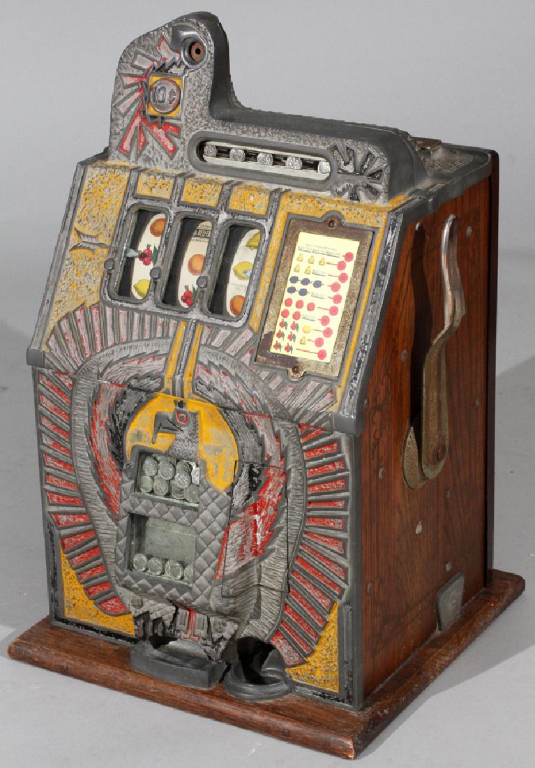 MILLS 'WAR EAGLE' 10 CENT SLOT MACHINE, C1934