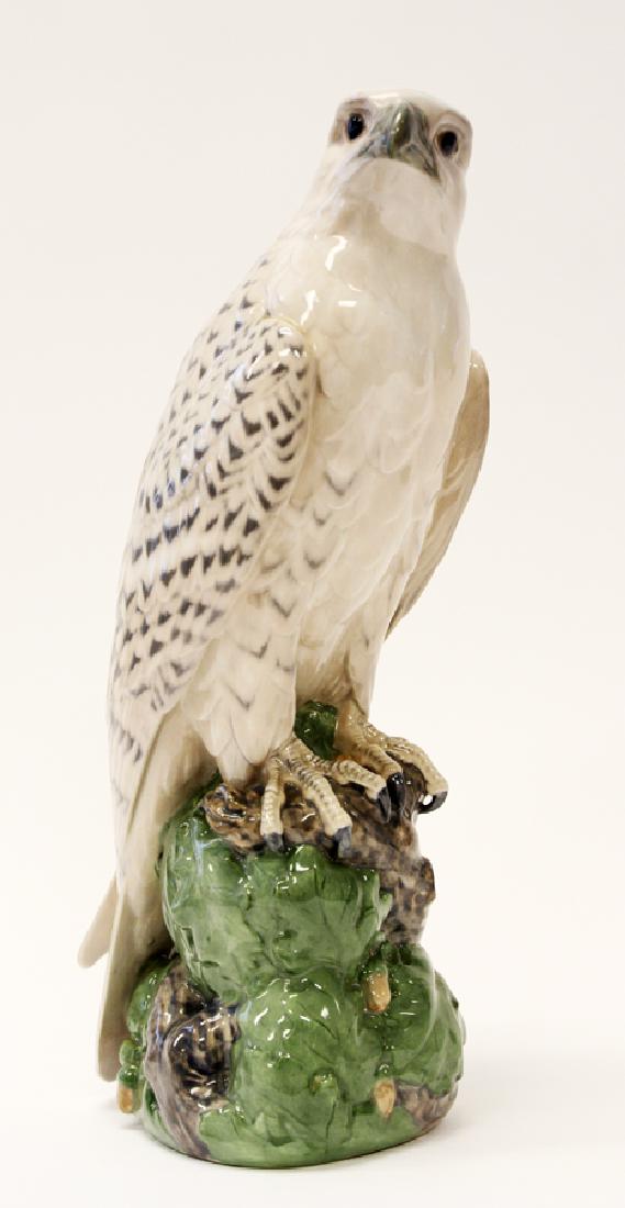 ROYAL COPENHAGEN PORCELAIN FALCON SCULPTURE