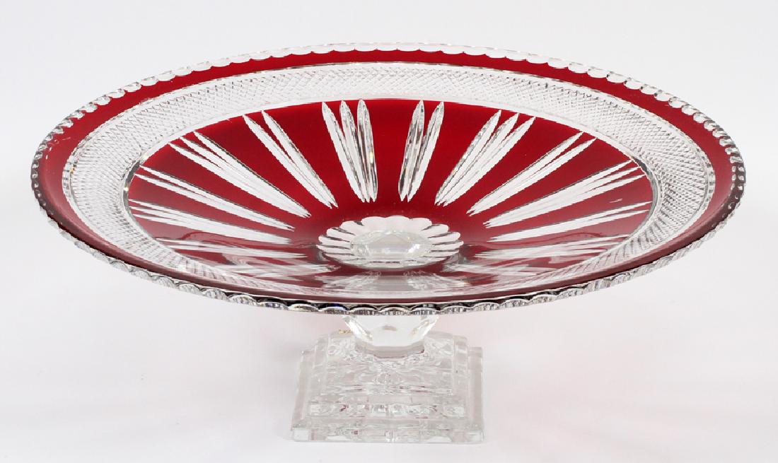 Lead Crystal Compote H 7" Dia 17"