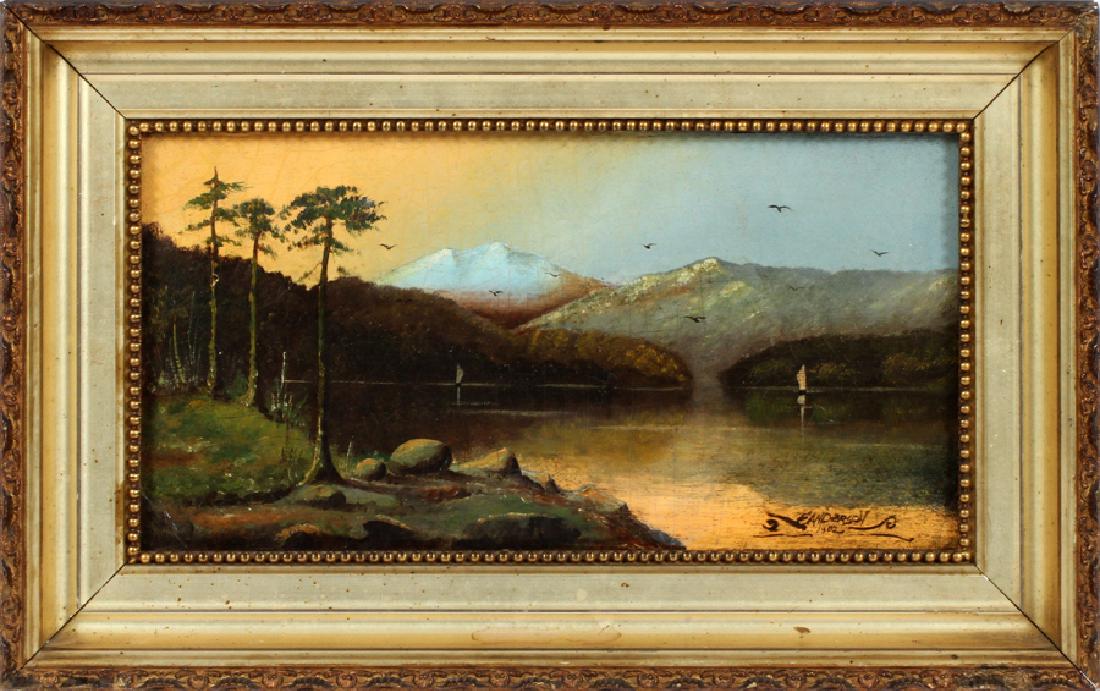 F. ANDERSON OIL ON ARTIST BOARD, 1902