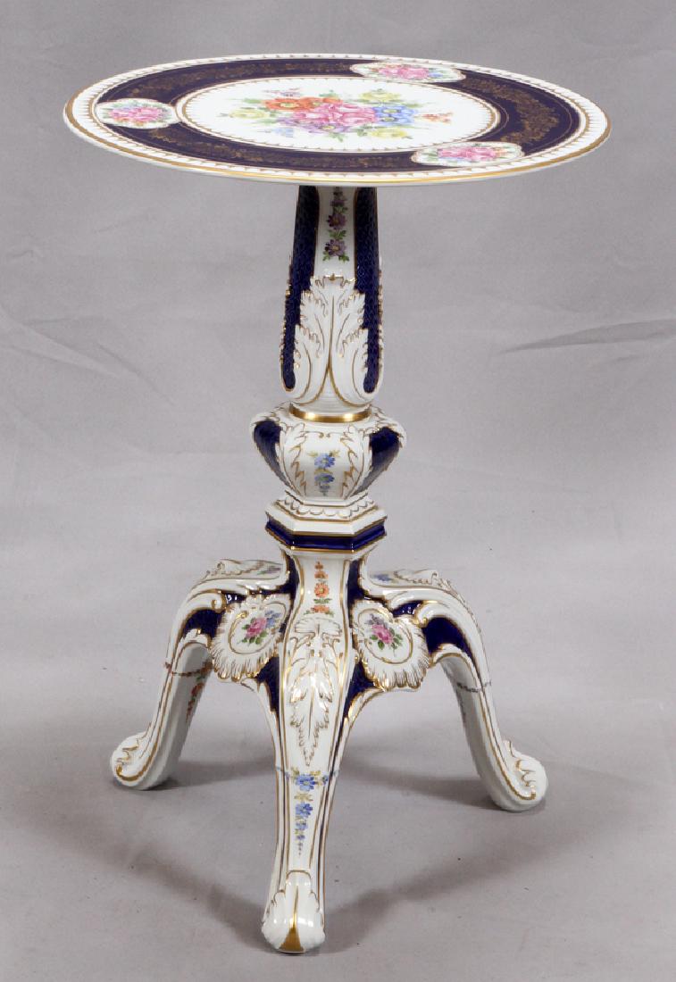 VON SCHIERHOLZ DRESDEN STYLE PORCELAIN TABLE