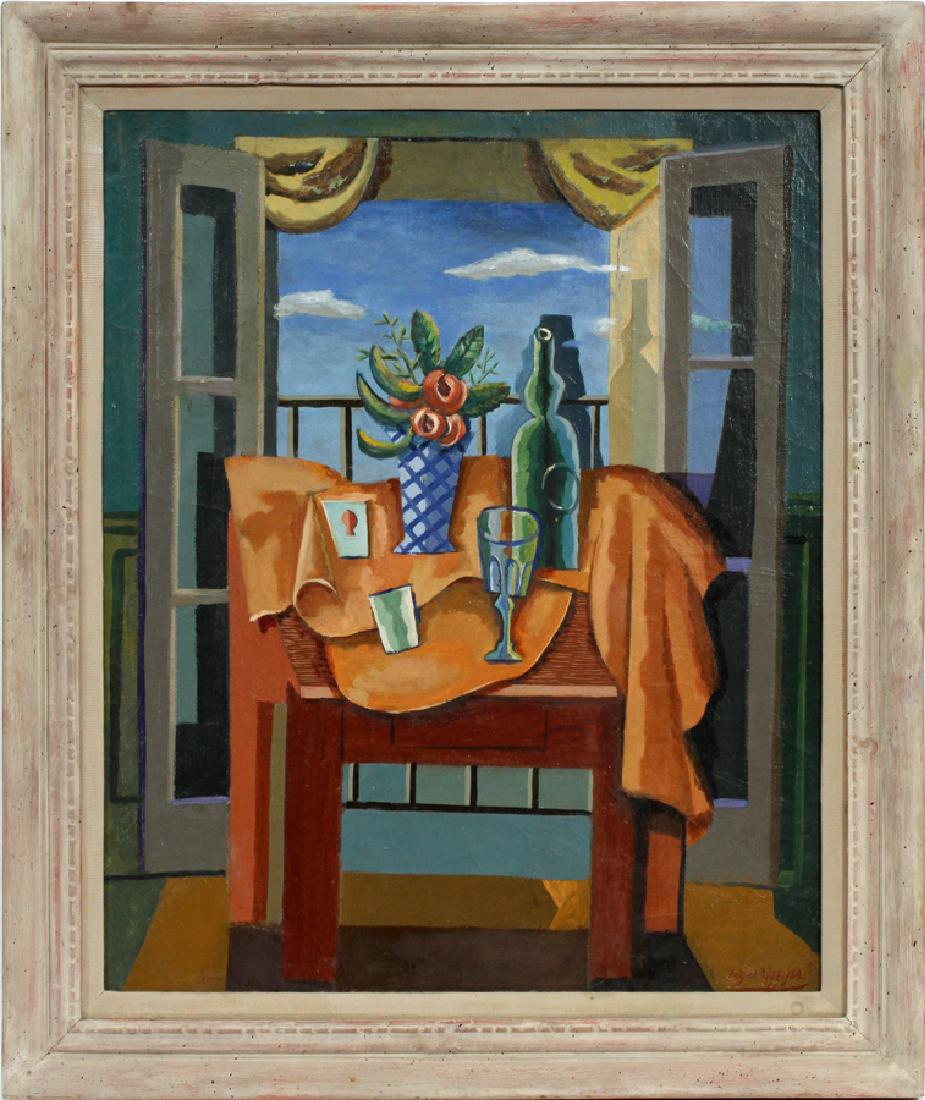 EDGAR YAEGER OIL ON CANVAS STILL LIFE