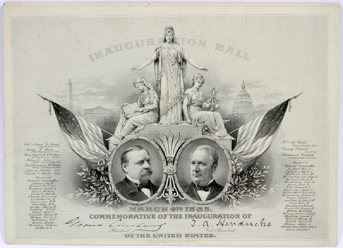 GROVER CLEVELAND INAUGURATION BALL INVITATION