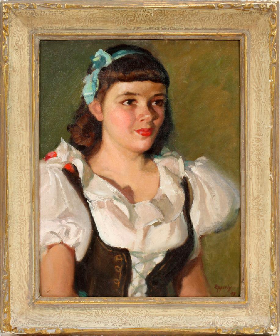 RICHARD RUH EPPERLY AMERICA / FRANCE OIL ON BOARD