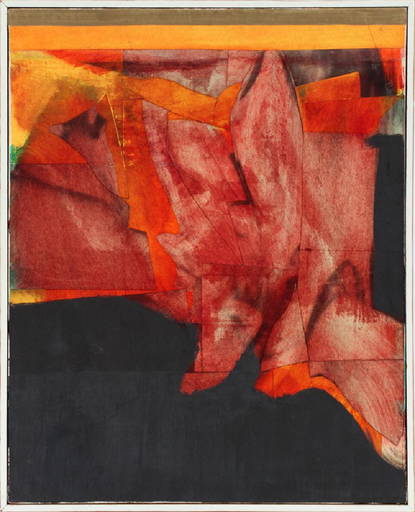 Robert Cronin Collage "red Landscape"