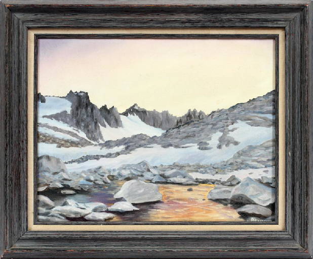 Ron Mckitrick Oil On Canvas Mountainscape