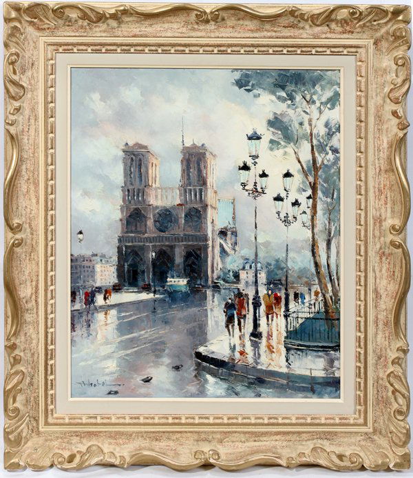 122112: STEPHANE WROBEL OIL ON CANVAS, NOTRE DAME - Dec 16, 2007 ...