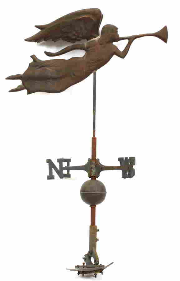METAL WEATHER VANE WITH AN ANGEL ON TOP - Sep 21, 2019 | DuMouchelles in MI