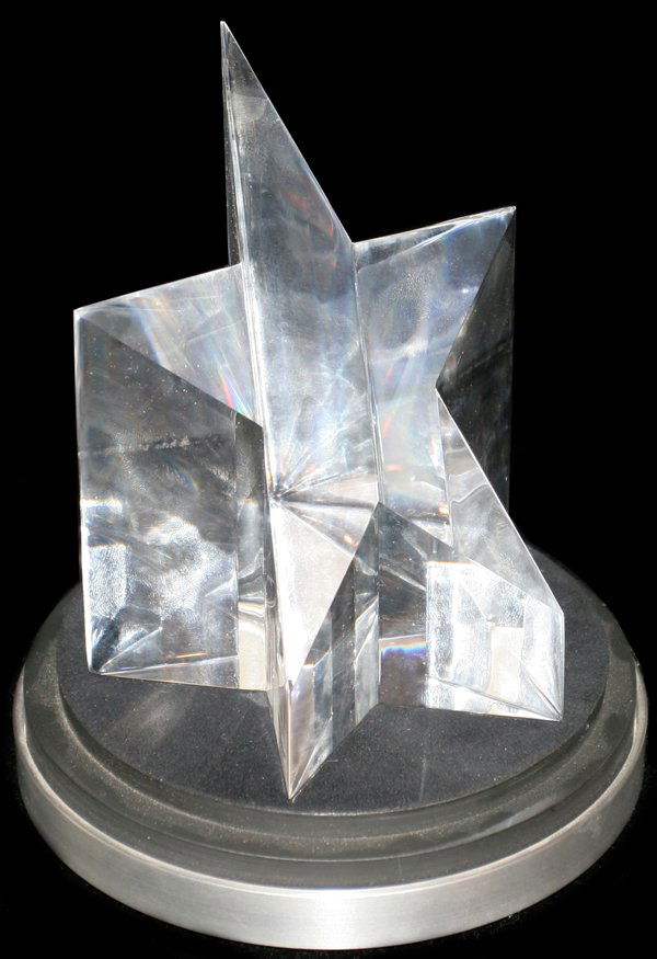 Steuben Glass 'shooting Star', 1986, H 5"