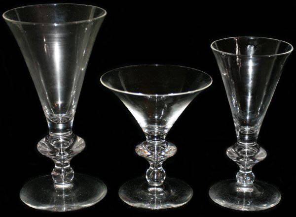 Steuben Glass Stemware Service For 12, 36 Pcs