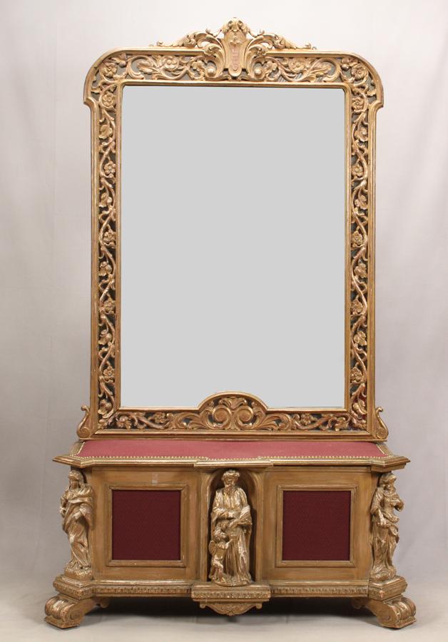 HALL MIRROR WITH BENCH H 7'8" W 4'5" D 1'6" - Dec 13, 2019 ...