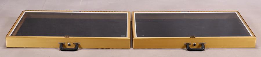 Allstate Manufacturing Co. Display Cases, Pair