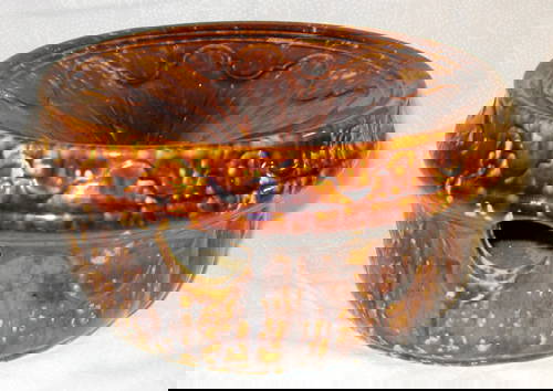 Rockingham Pottery Spitoon, Circa 1870, H 5", D