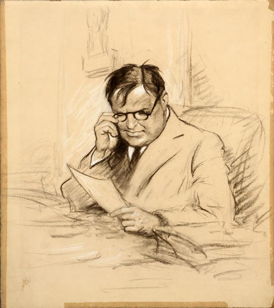 Samuel J. Woolf Charcoal On Paperboard