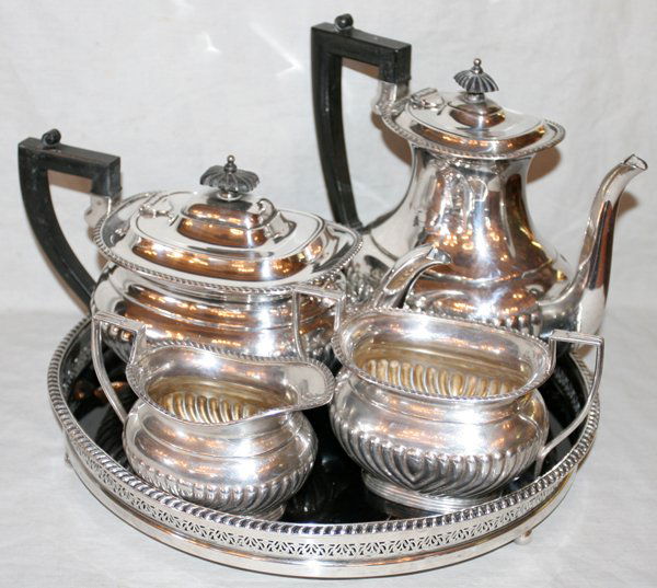 060152: REGIS SILVER PLATE CO. TEA SET AND TRAY - Jun 20, 2008 ...