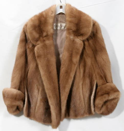 Mink Cape Addy Furs Label