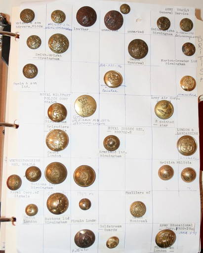British & Canadian Military Buttons, Over 100